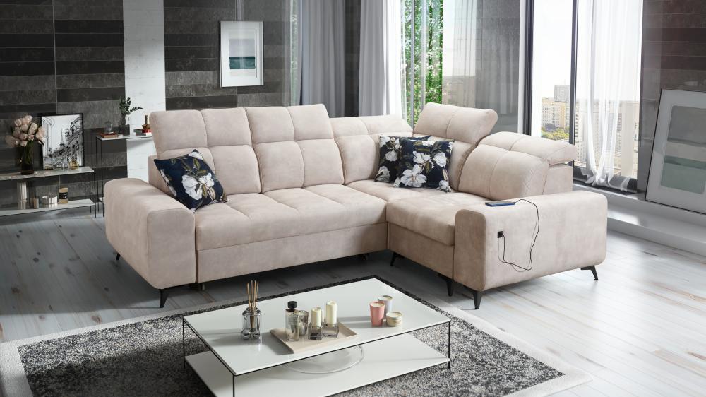 MONTANA II - Canapé d'Angle Convertible Modulable Moelleux et Profond